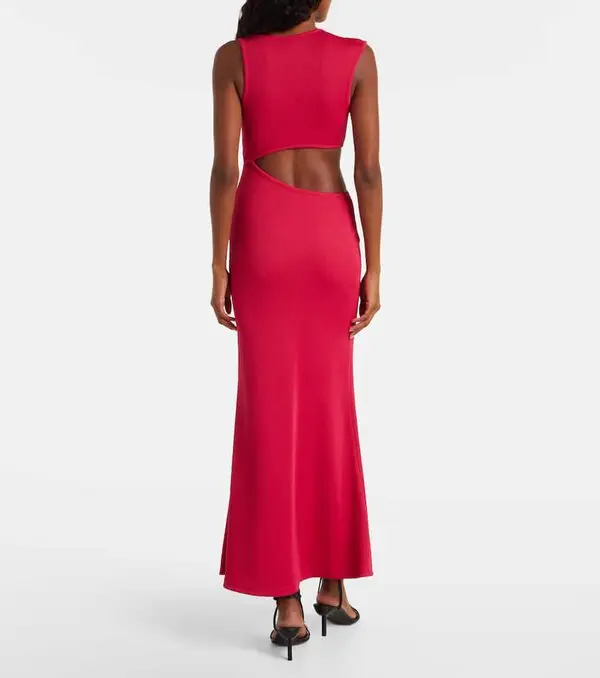 Christopher Esber Cutout Gathered Maxi Dress