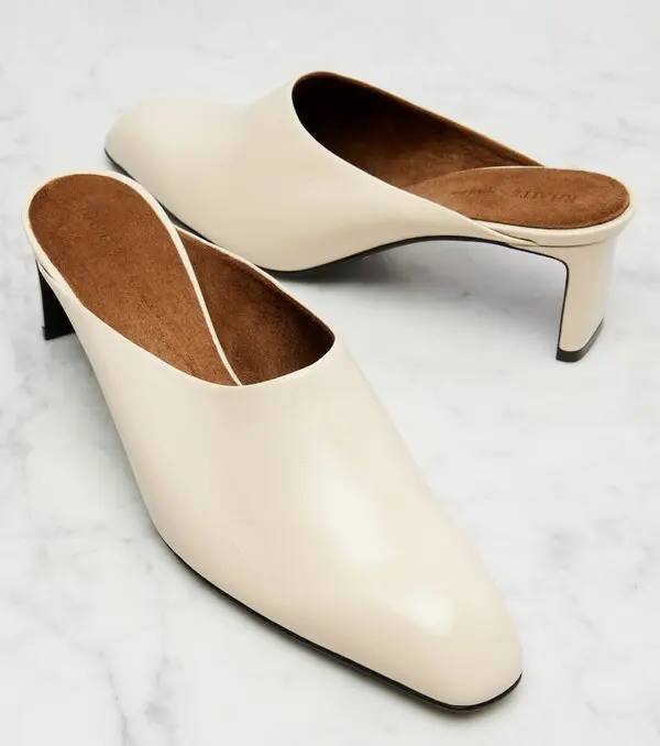 Khaite Colt 50 Leather Mules