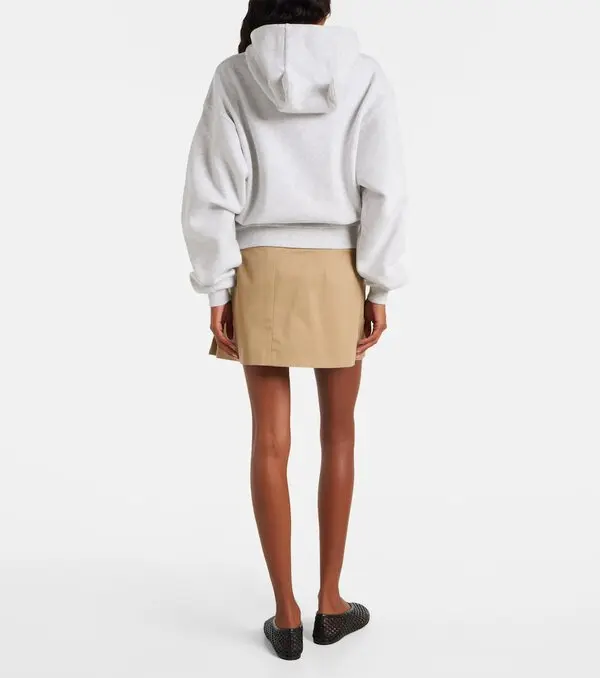 Coperni Logo Cotton-blend Jersey Hoodie - Grey