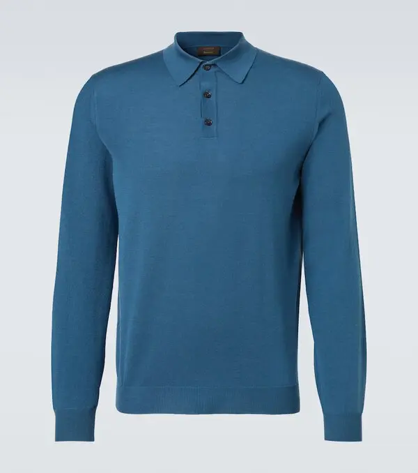 SLOWEAR Wool-blend Polo Sweater