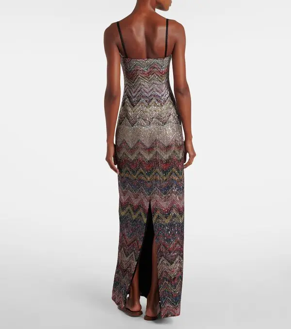 Missoni Zig Zag Embellished Maxi Dress