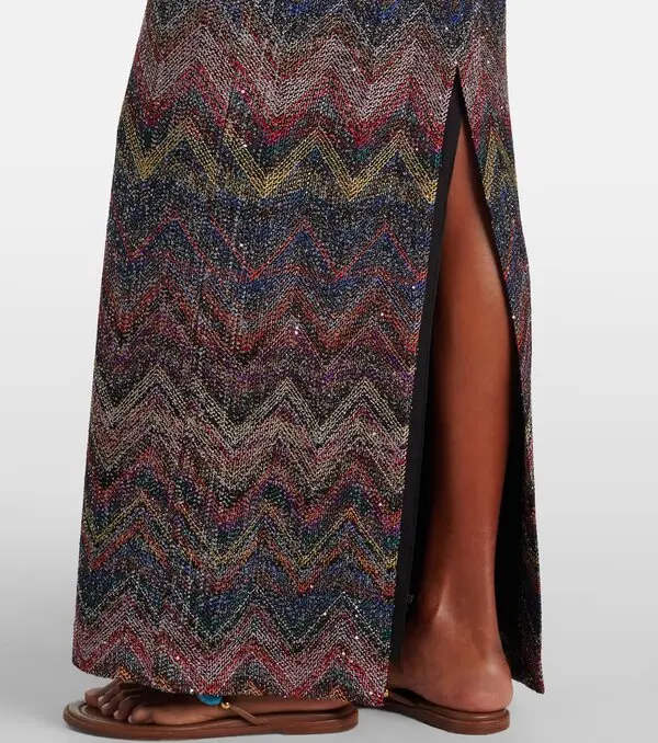 Missoni Zig Zag Embellished Maxi Dress