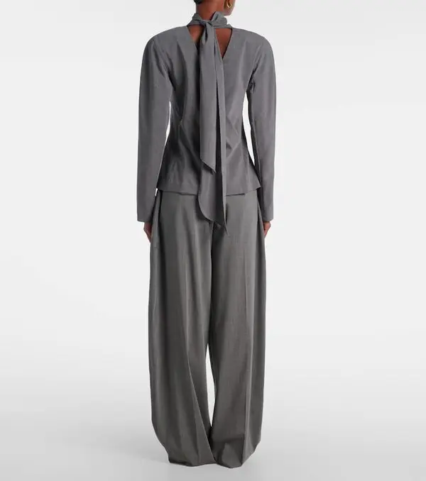 Jacquemus Wool Blouse - Grey