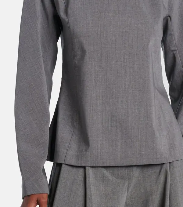 Jacquemus Wool Blouse - Grey