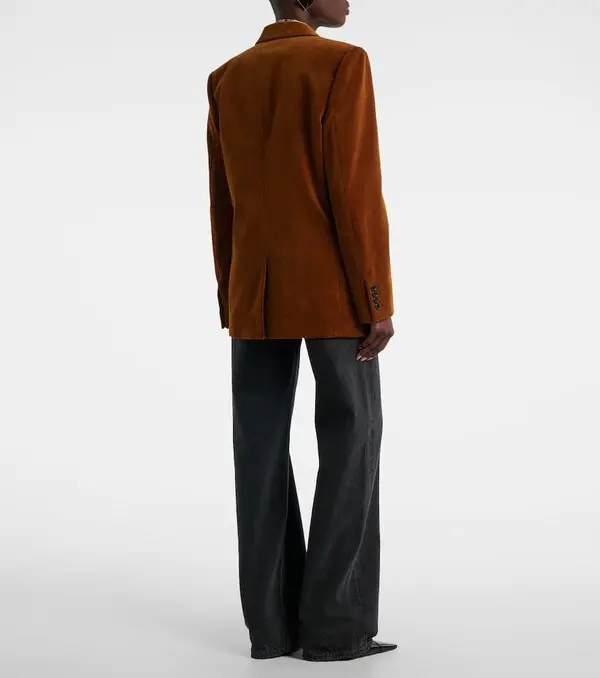 Saint Laurent Cotton Corduroy Blazer - Brown