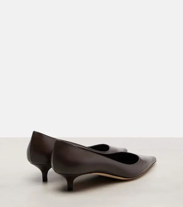 JIMMY CHOO Amelia 35 Leather Pumps - Brown
