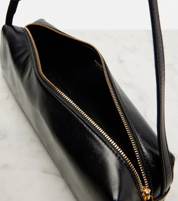 Khaite Kye Micro Leather Shoulder Bag - Black