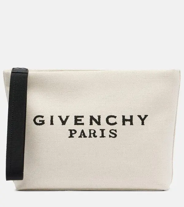 Givenchy Logo Canvas Pouch - Multicoloured