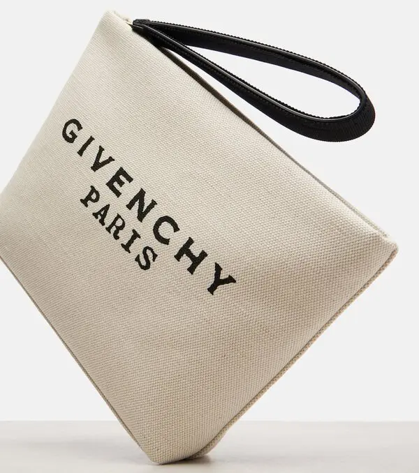 Givenchy Logo Canvas Pouch - Multicoloured