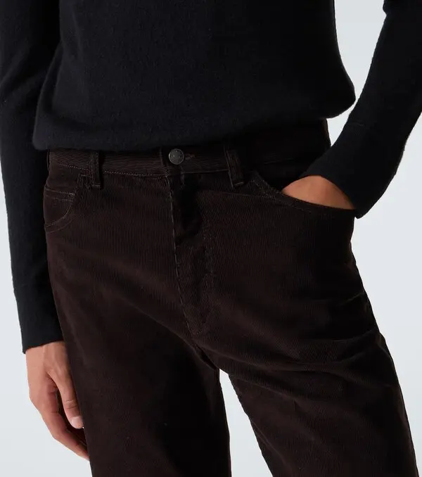 THE ROW Fred Cotton Corduroy Slim Pants