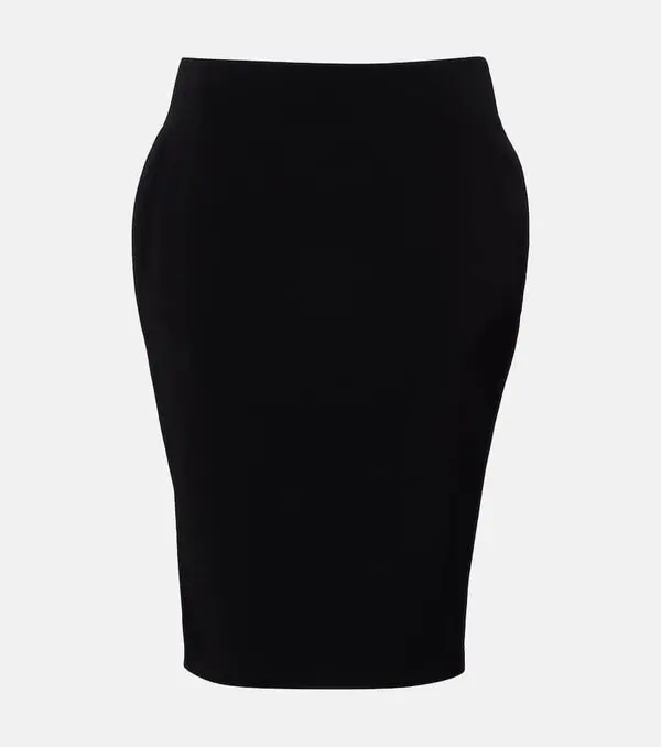 Saint Laurent High-rise Pencil Skirt - Black