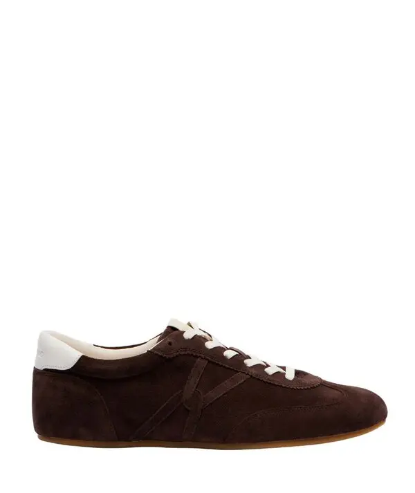Veronica Beard Riviera Suede Sneakers - Brown
