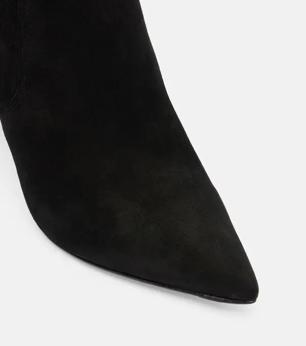 Veronica Beard Suede Pointed Toe Ankle Boots