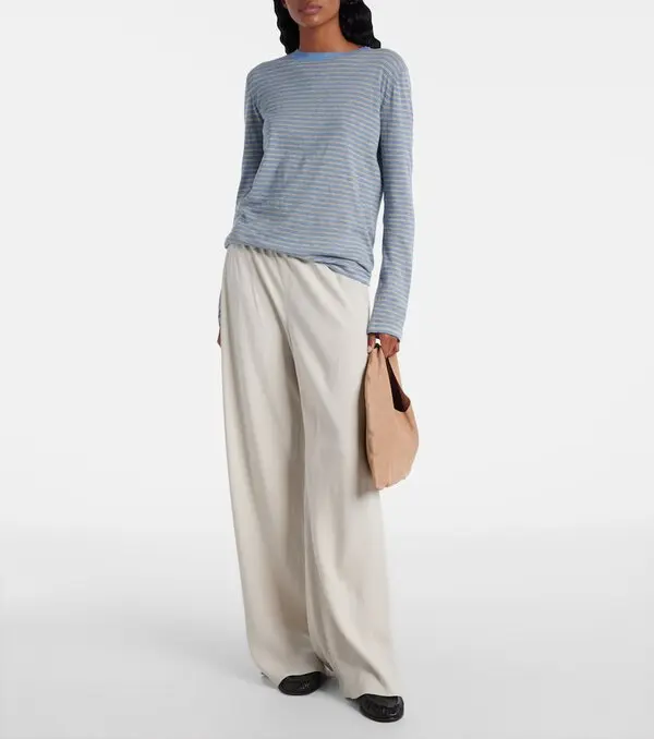 THE ROW Bindle Small Suede Top-handle Bag - Beige