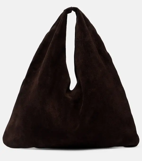 THE ROW Bindle Small Suede Top-handle Bag - Brown
