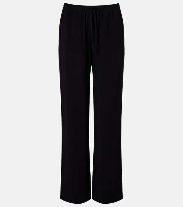 Asceno Aurelia High-rise Straight Pants - Black