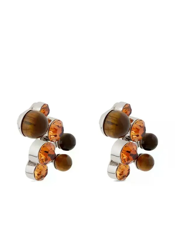 Dries Van Noten Stone Cluster Earrings