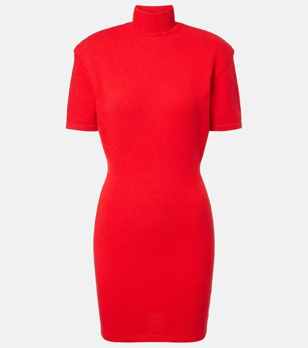 Jacquemus Knitted Wool And Cashmere Minidress