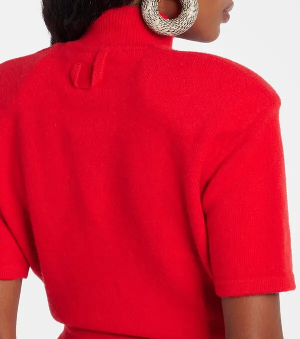 Jacquemus Knitted Wool And Cashmere Minidress