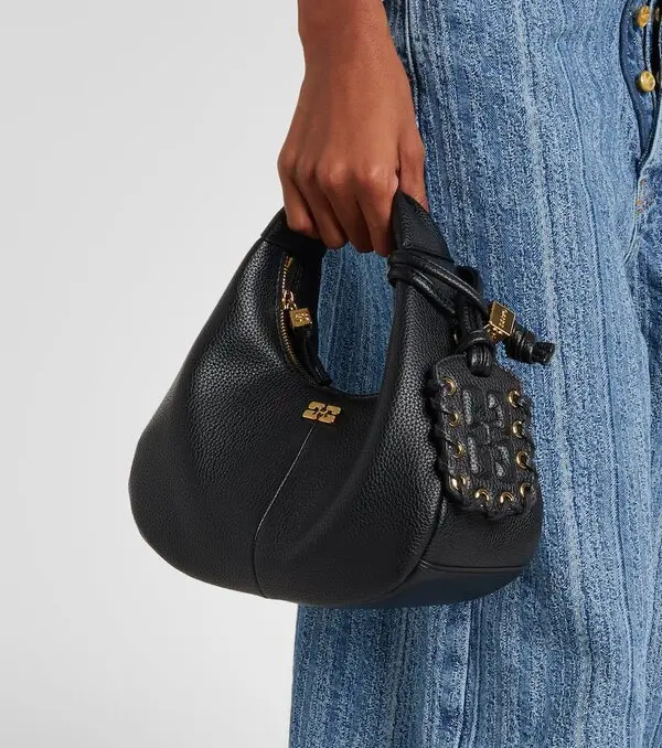 GANNI Mini Tote Bag - Black