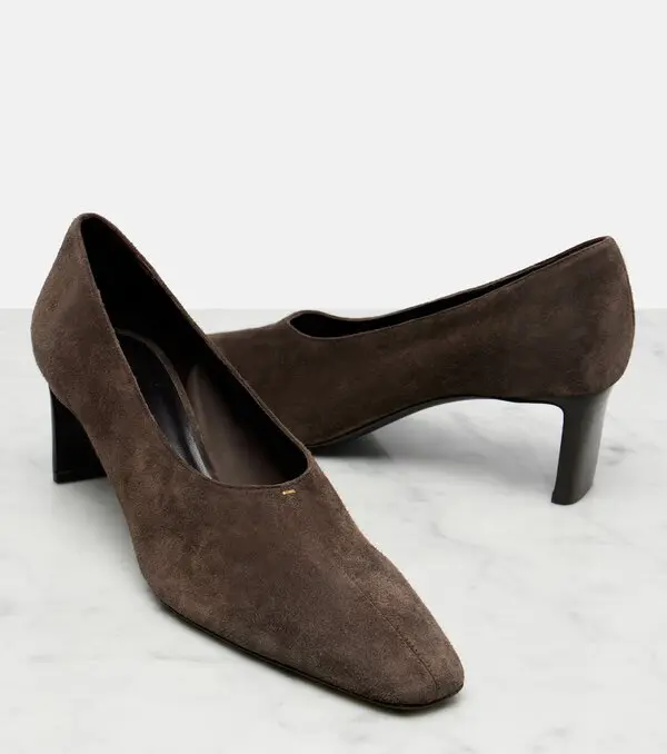 Khaite Cecilia Suede Pumps - Brown