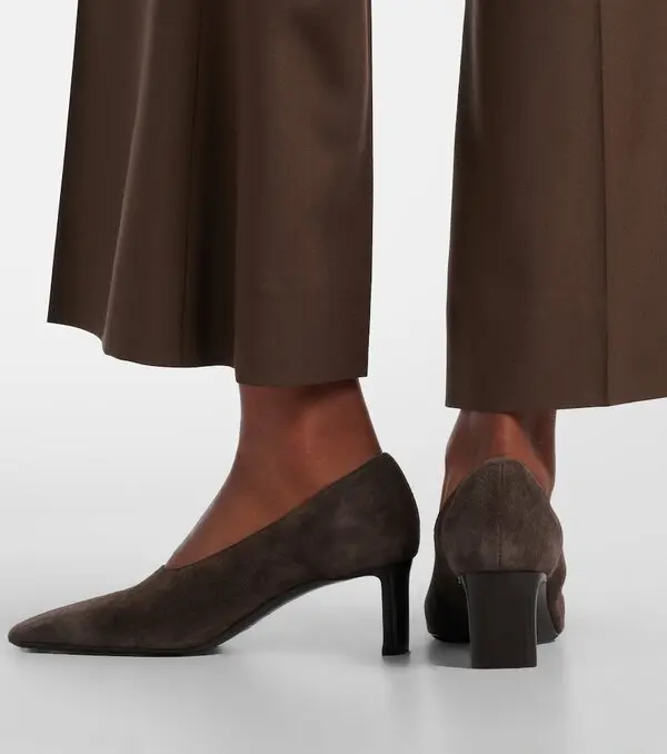 Khaite Cecilia Suede Pumps - Brown