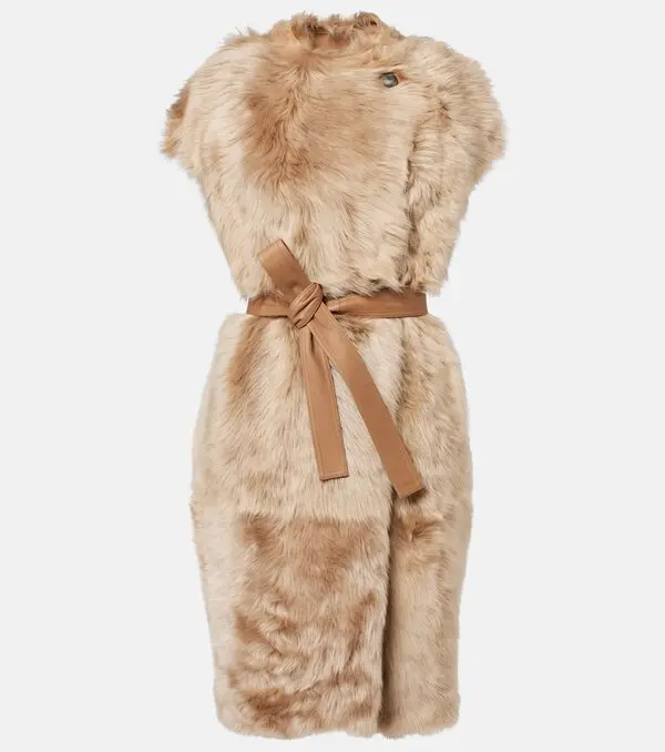 YVES SALOMON Reversible Shearling Wrap Jacket