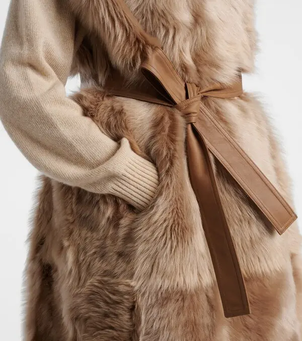 YVES SALOMON Reversible Shearling Wrap Jacket