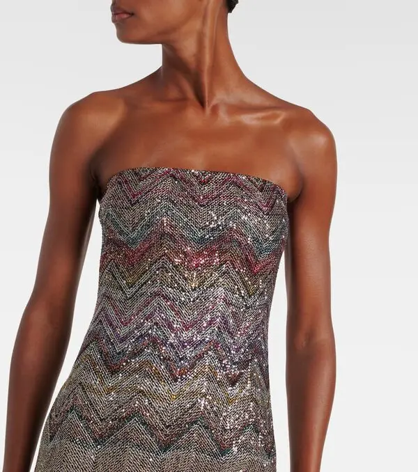 Missoni Zig Zag Embellished Maxi Dress