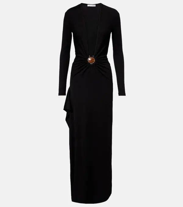 Christopher Esber Gathered Jersey Maxi Dress