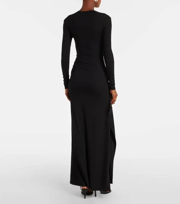 Christopher Esber Gathered Jersey Maxi Dress