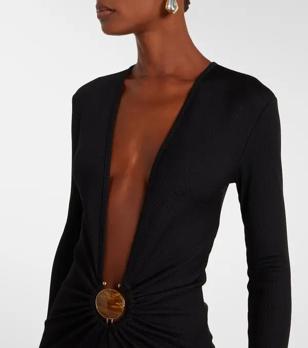 Christopher Esber Gathered Jersey Maxi Dress