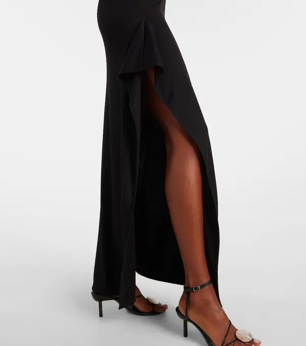 Christopher Esber Gathered Jersey Maxi Dress