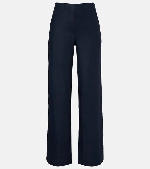 Faithfull The Brand Lulea Wide-leg Linen Pants - Blue
