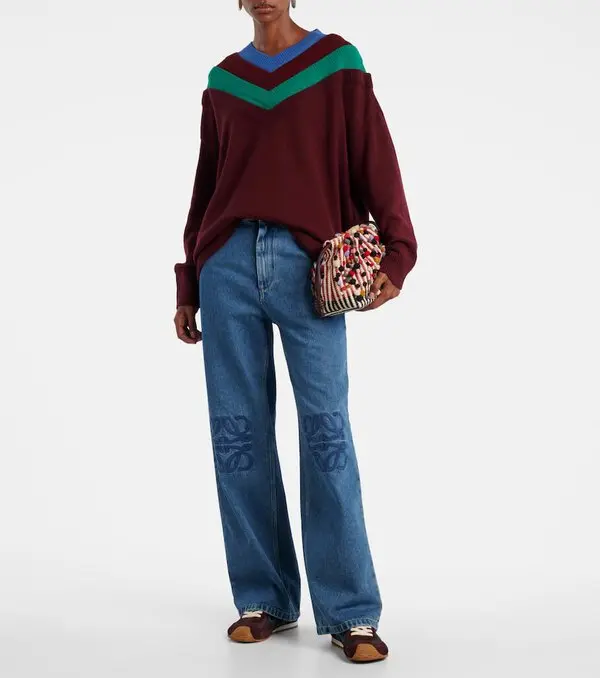 Loewe Anagram Wide-leg Jeans