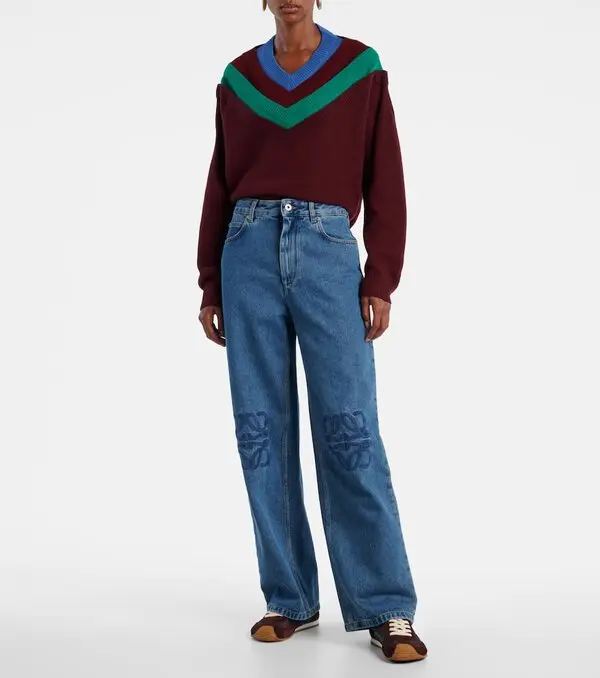 Loewe Anagram Wide-leg Jeans