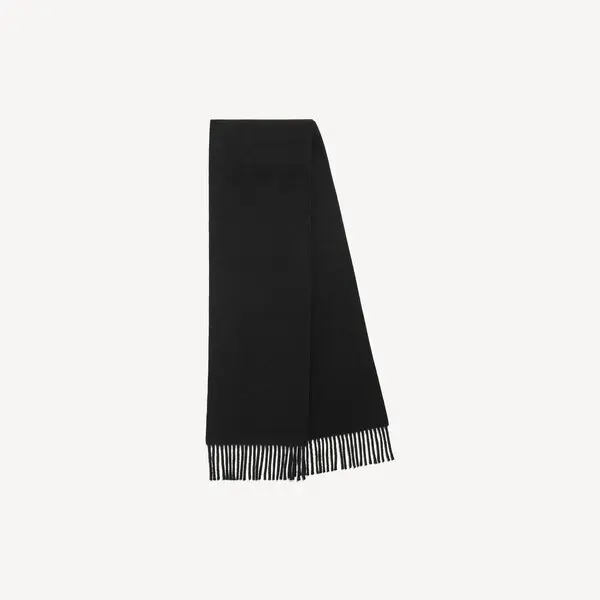 Balenciaga Fringe Scarf - Black