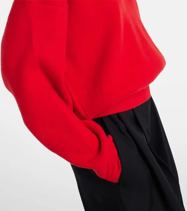 Jacquemus Balloon Wool And Cashmere Polo Sweater - Red