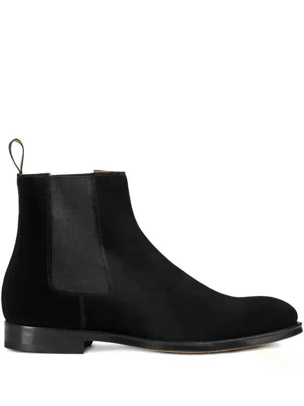 DOUCAL'S Suede Elastic-sided Boots - Black