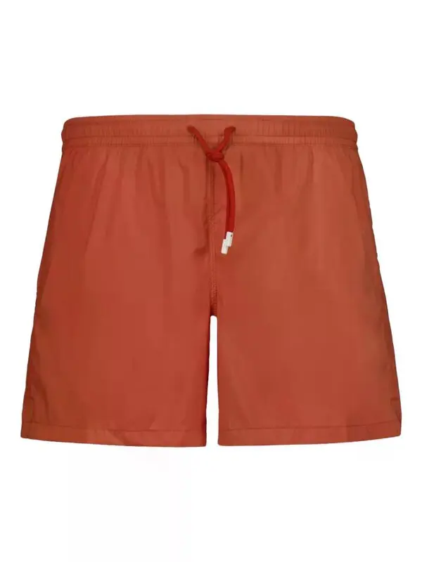 Fedeli Madeira Drawstring-waist Swim Shorts - Orange