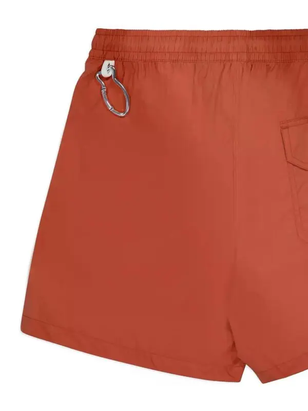 Fedeli Madeira Drawstring-waist Swim Shorts - Orange