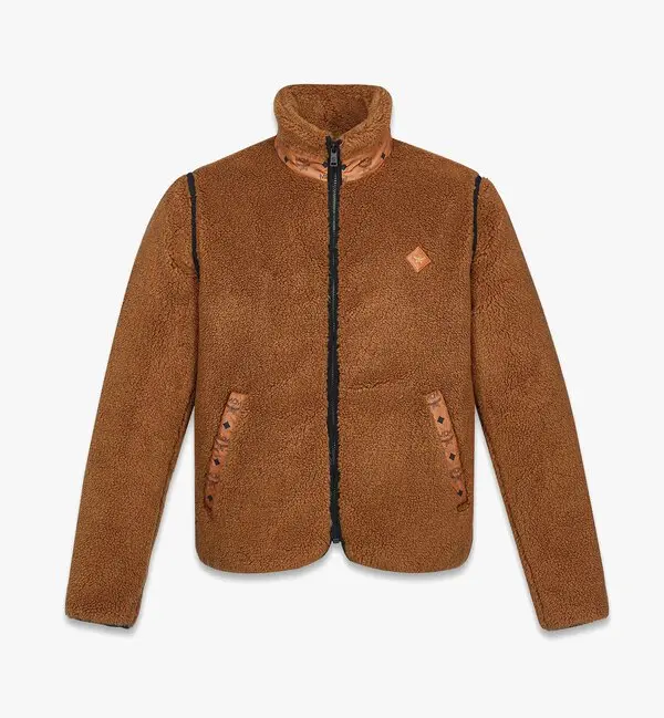 Mcm Fleece Jacket With Detachable Sleeves