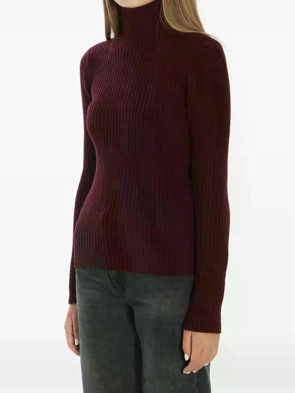 Max Mara Ribbed High-neck Sweater