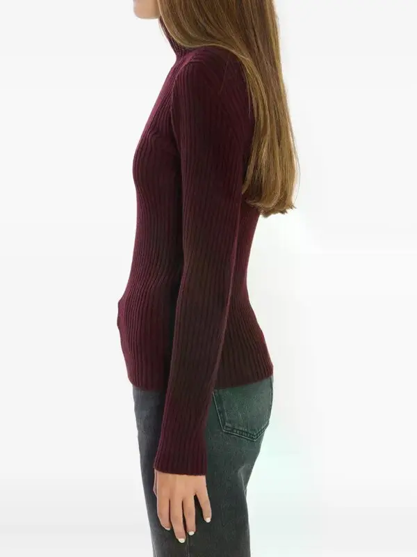 Max Mara Ribbed High-neck Sweater