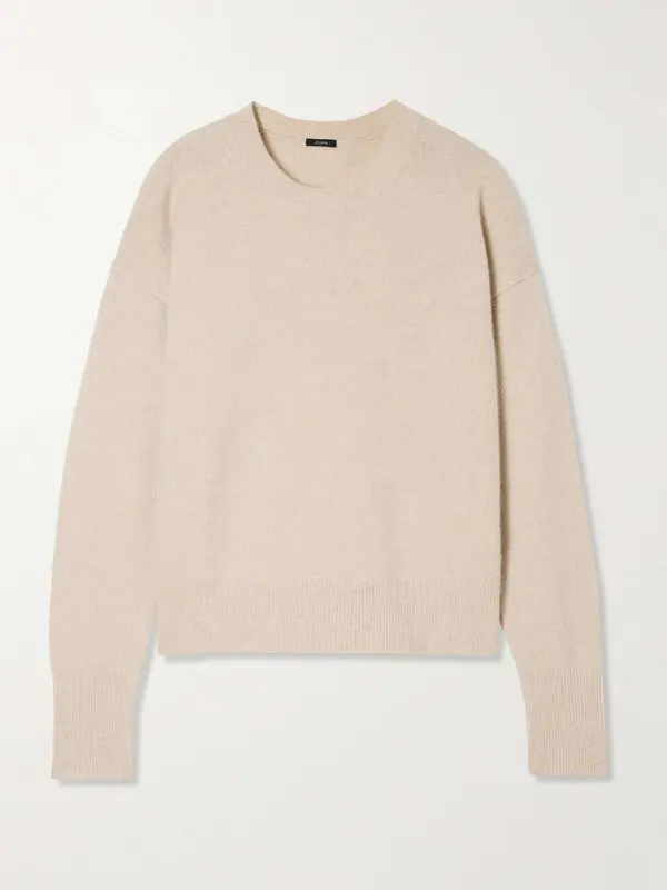 JOSEPH Brushed Cashmere-blend Sweater - Beige