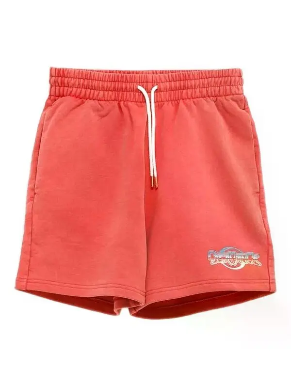 Casablanca Elasticized-waistband Logo-print Shorts - Pink