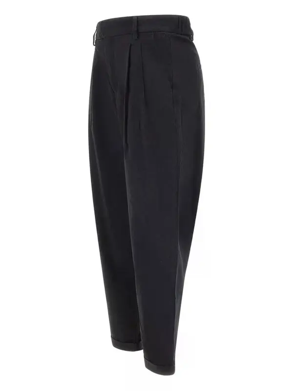 SUN 68 Pleated Cropped Trousers