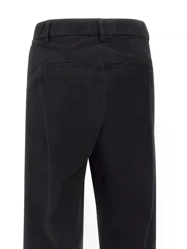 SUN 68 Pleated Cropped Trousers