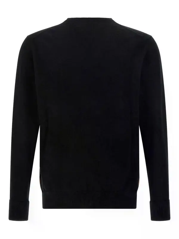 BALLANTYNE Argyle Jacquard Cashmere Sweater
