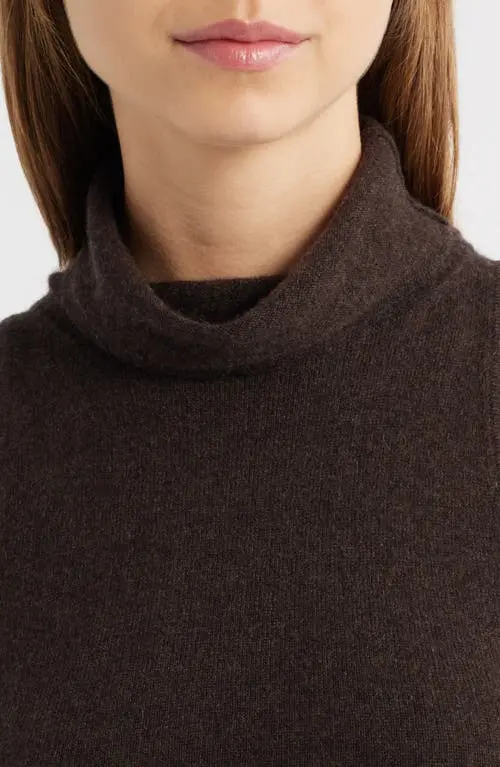REFORMATION Marcy Sleeveless Cashmere Turtleneck Sweater - Compost